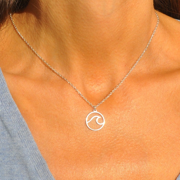 Wave Necklace - Etsy