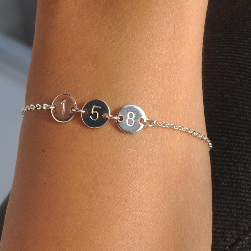 Number Bracelet - Etsy