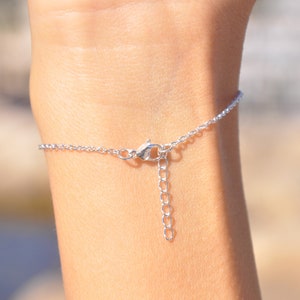 2 Initial Bracelet | Two Initial Bracelet, Personalized Disc Bracelet ...