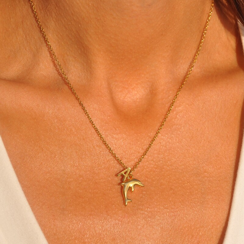 Dolphin Necklace - Etsy