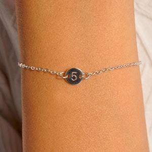 Number Bracelet | Custom Number Bracelet, Personalized Date Bracelet ...