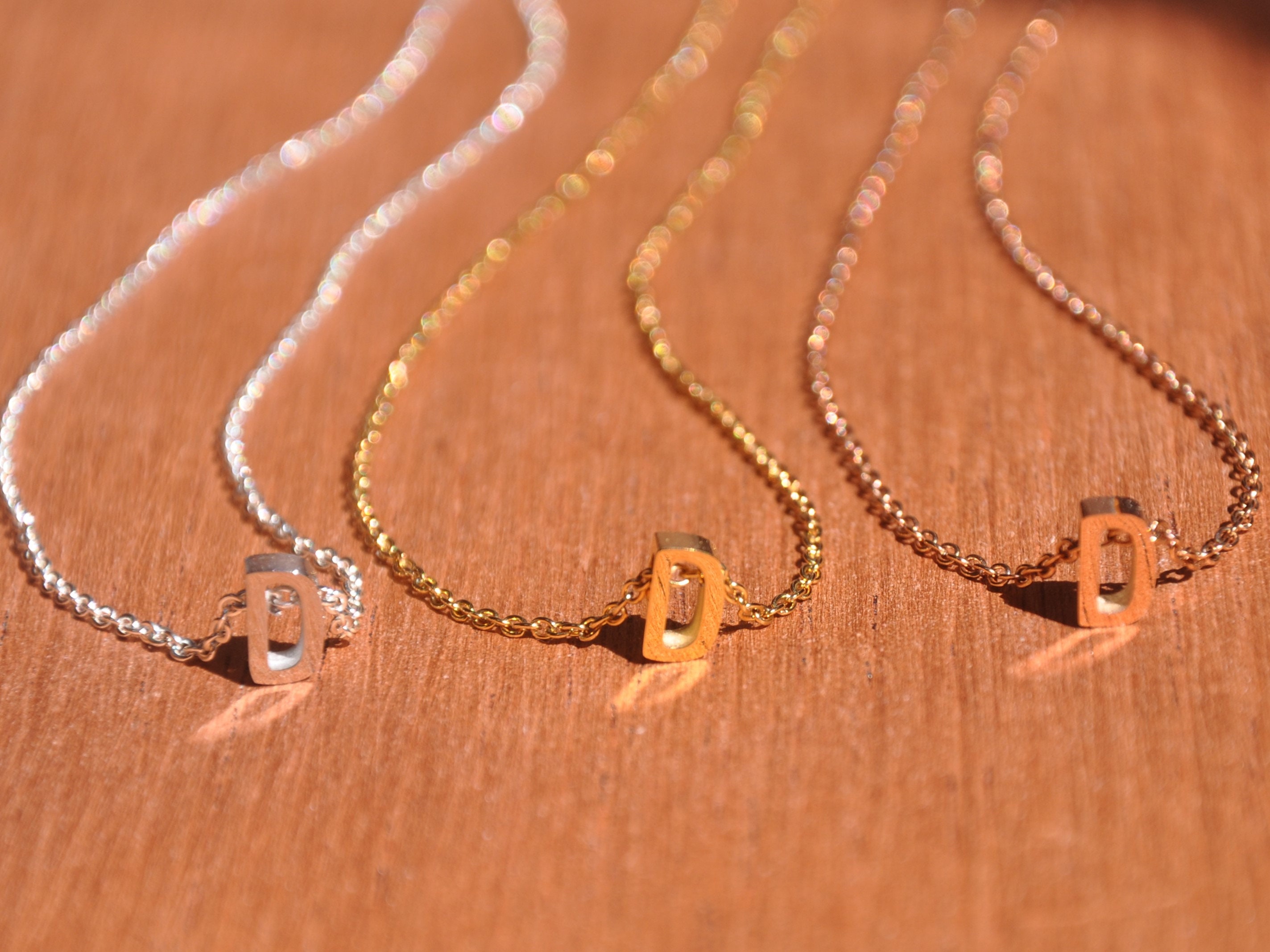 D Necklace Initial D necklace Letter D Necklace Initial | Etsy