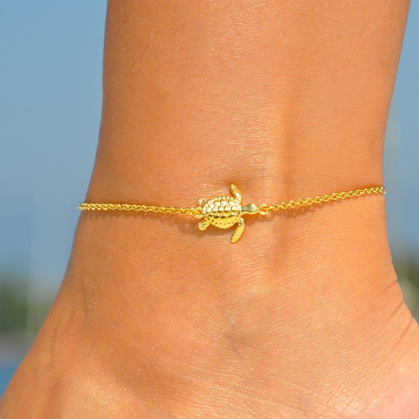 Sea Turtle Anklet - Etsy