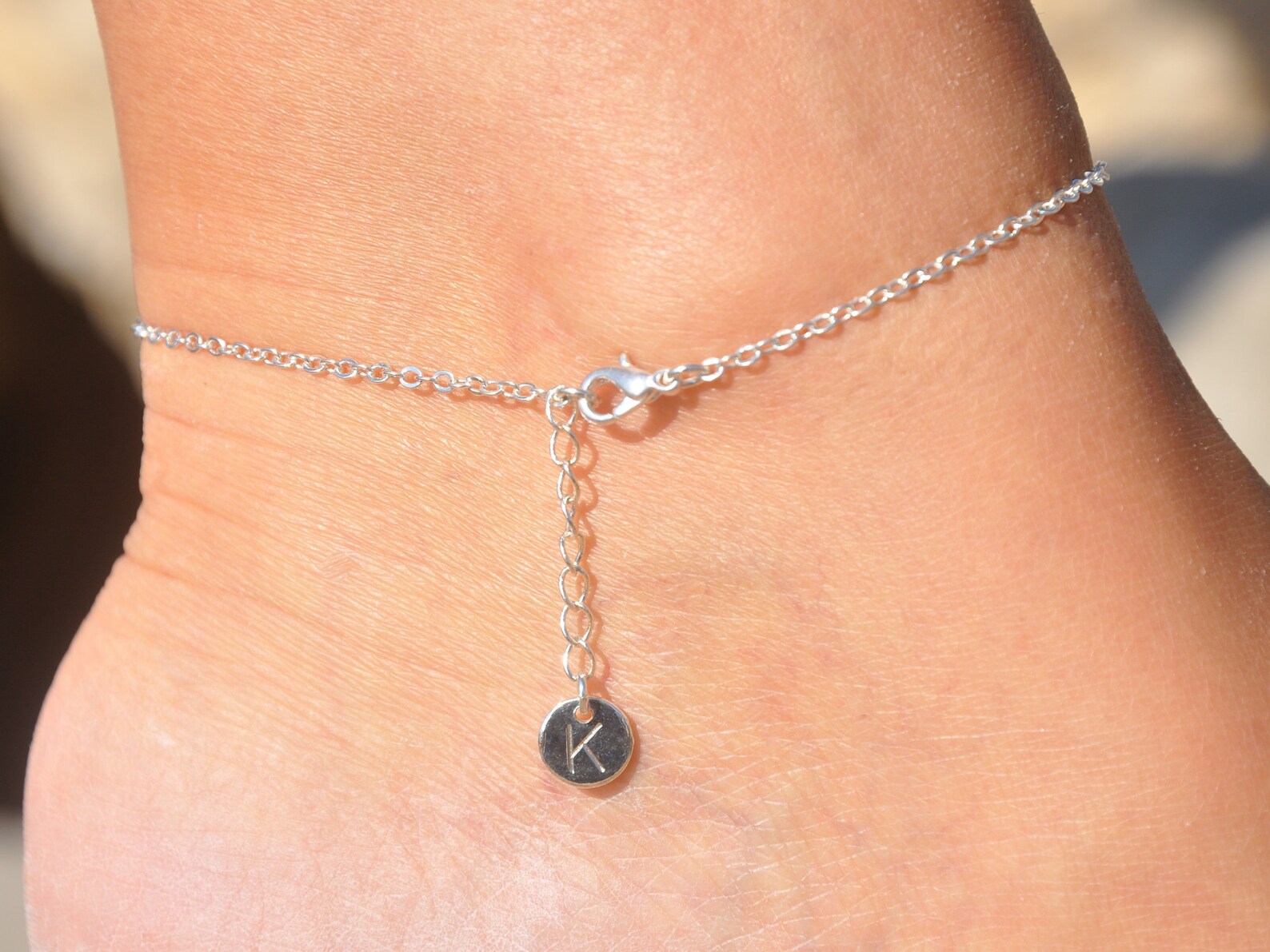 Wave Anklet Silver Ocean Wave Charm Ankle Bracelets for - Etsy