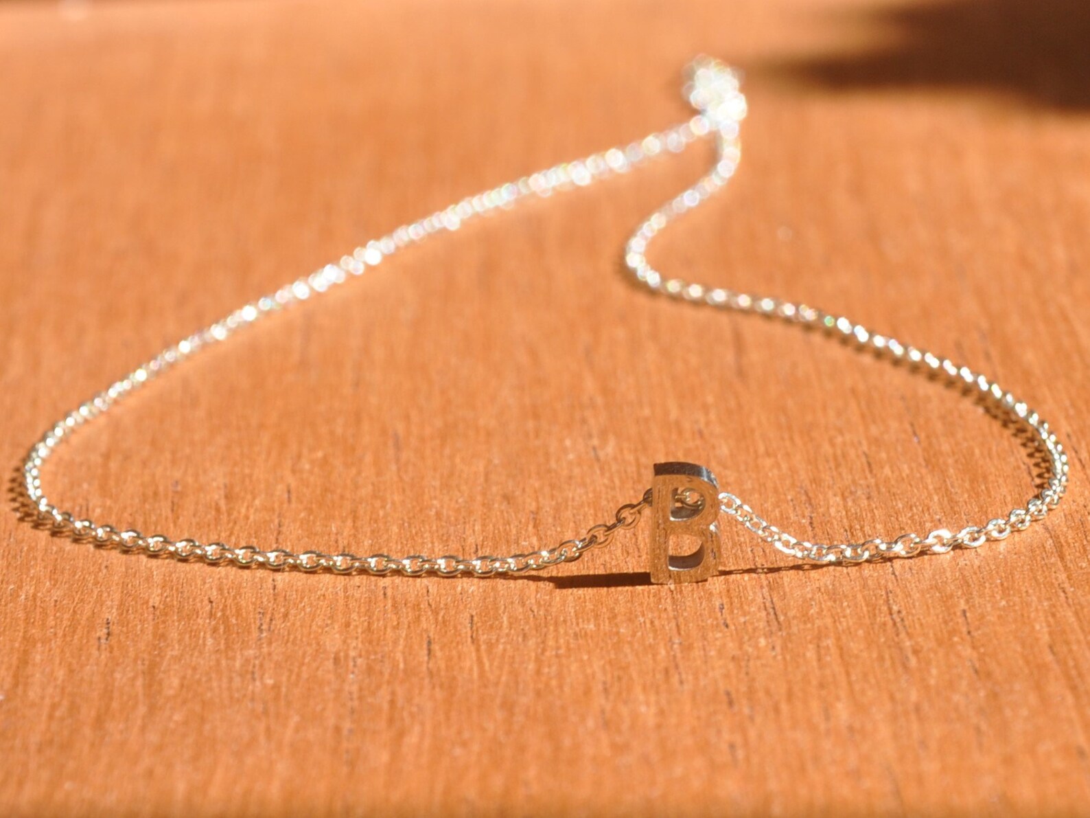 B Necklace Letter B Necklace, Initial B Necklace, Personalized Necklace ...