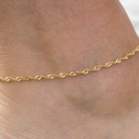 Gold Anklet - Etsy