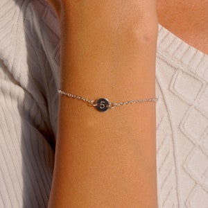 Number Bracelet | Custom Number Bracelet, Personalized Date Bracelet ...