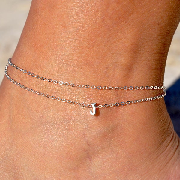Silver Anklet - Etsy