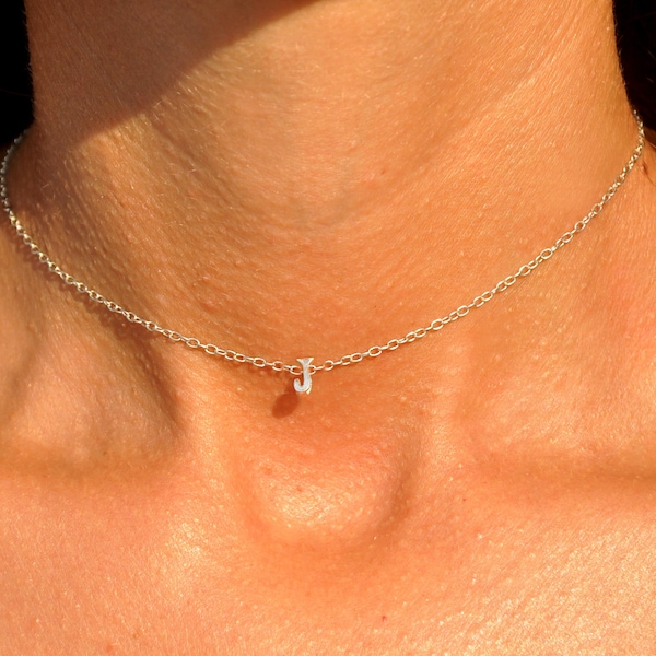 Initial Choker - Etsy