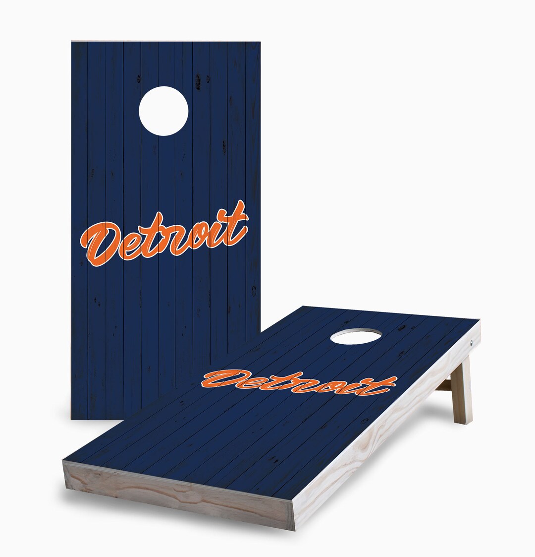 Detroit Baseball MLB Team Cornhole Set With Bags Custom Cornhole Game ...