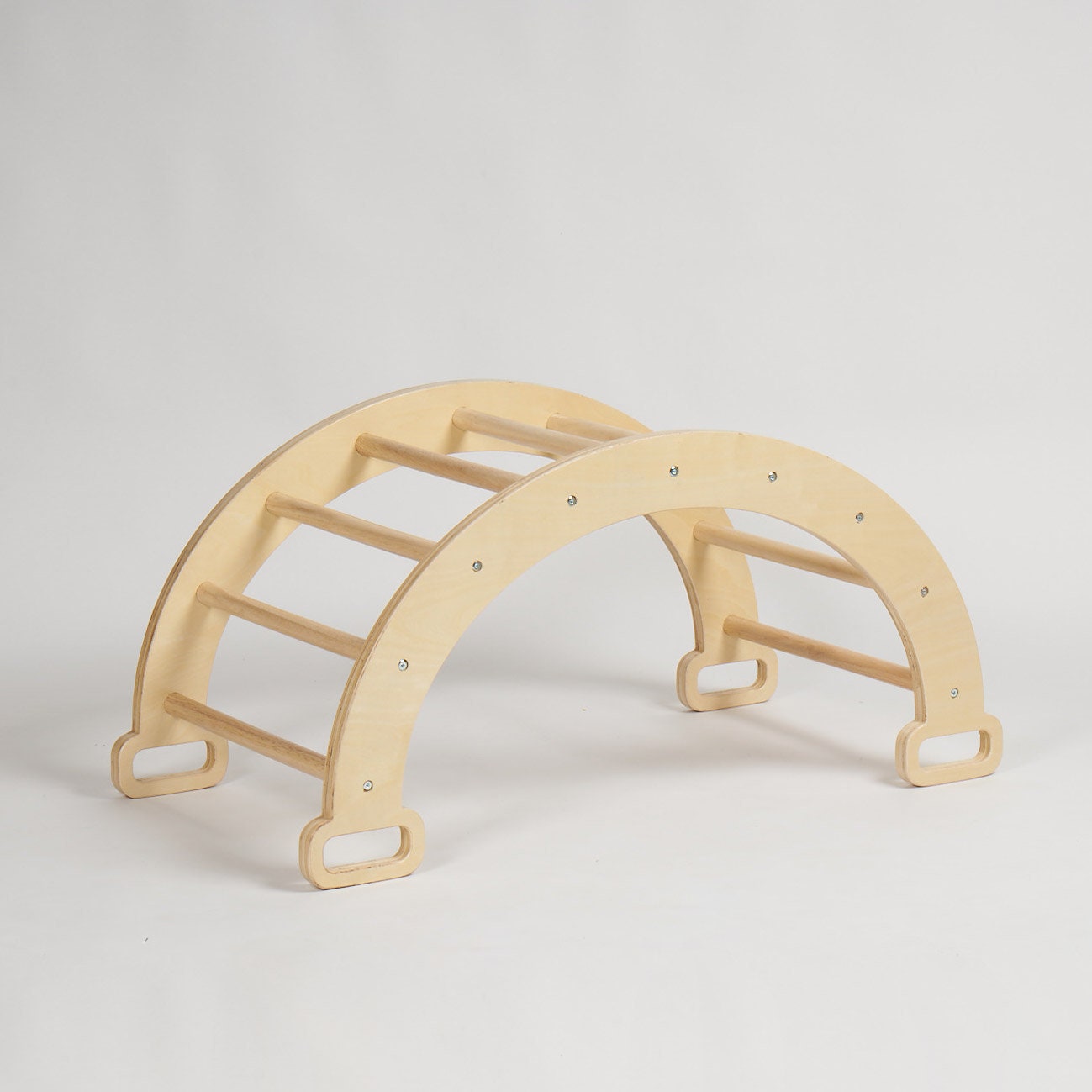 Ships Same Day! Foldable Wooden Triangle With Wooden Slide/rock Wall ...
