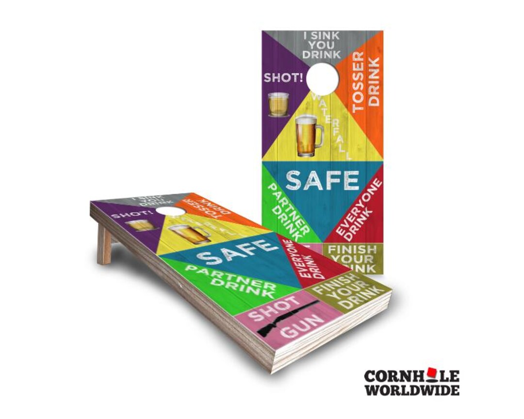 Custom Beer Cornhole Drinking Game Set Gifts – Personalized Cornhole ...