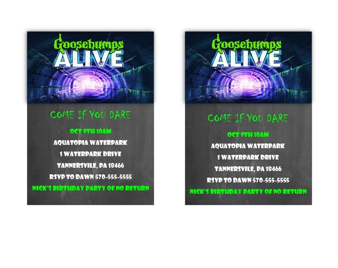 Goosebumps Birthday Banner Digital Download - Etsy Canada