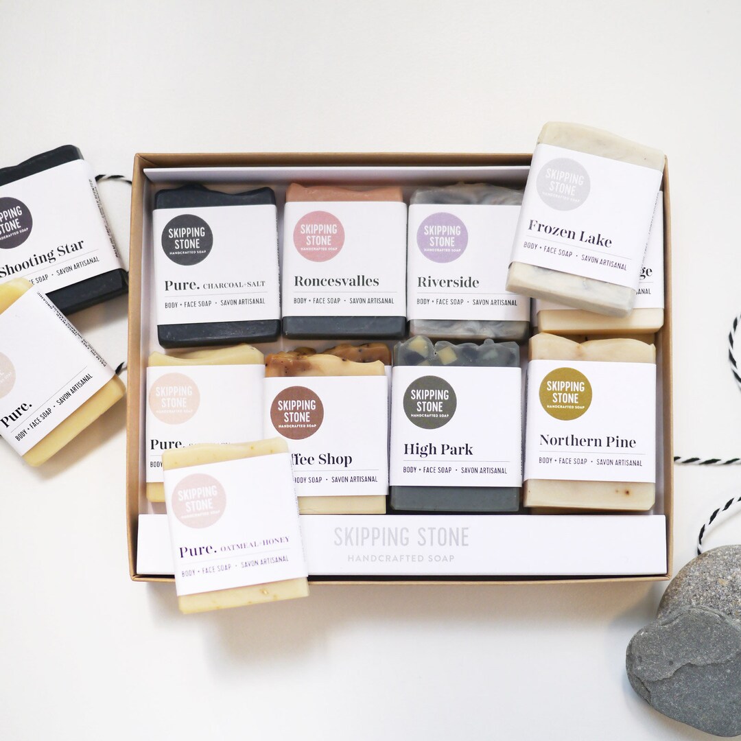 Soap Sampler Box 16 Mini Soap Bars - Etsy