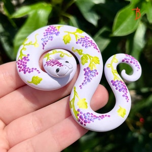 Grape Snake Polymer Clay Snake Sculpture - Etsy