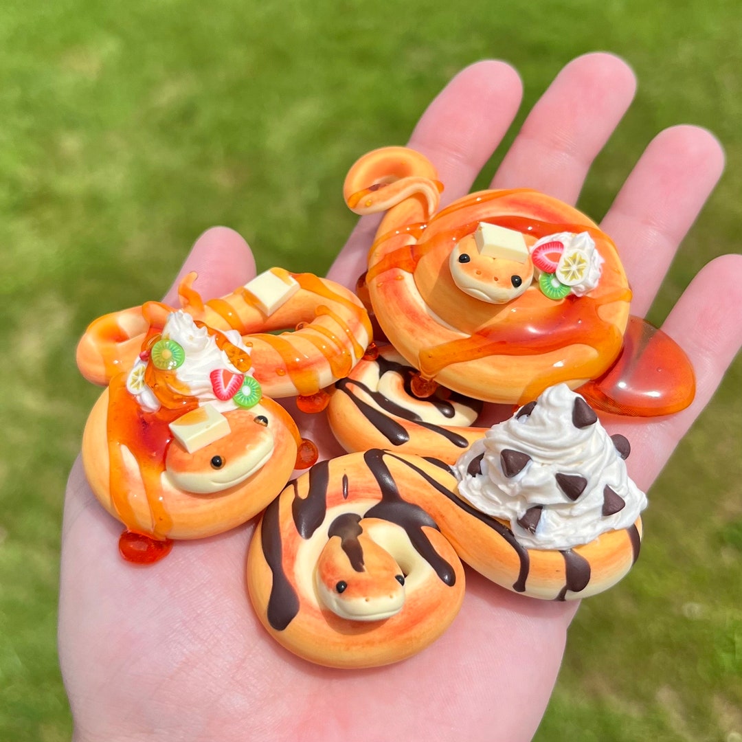Pancake Snakes Polymer Clay Snake Figurine INEDIBLE - Etsy