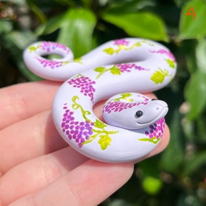 Grape Snake Polymer Clay Snake Sculpture - Etsy