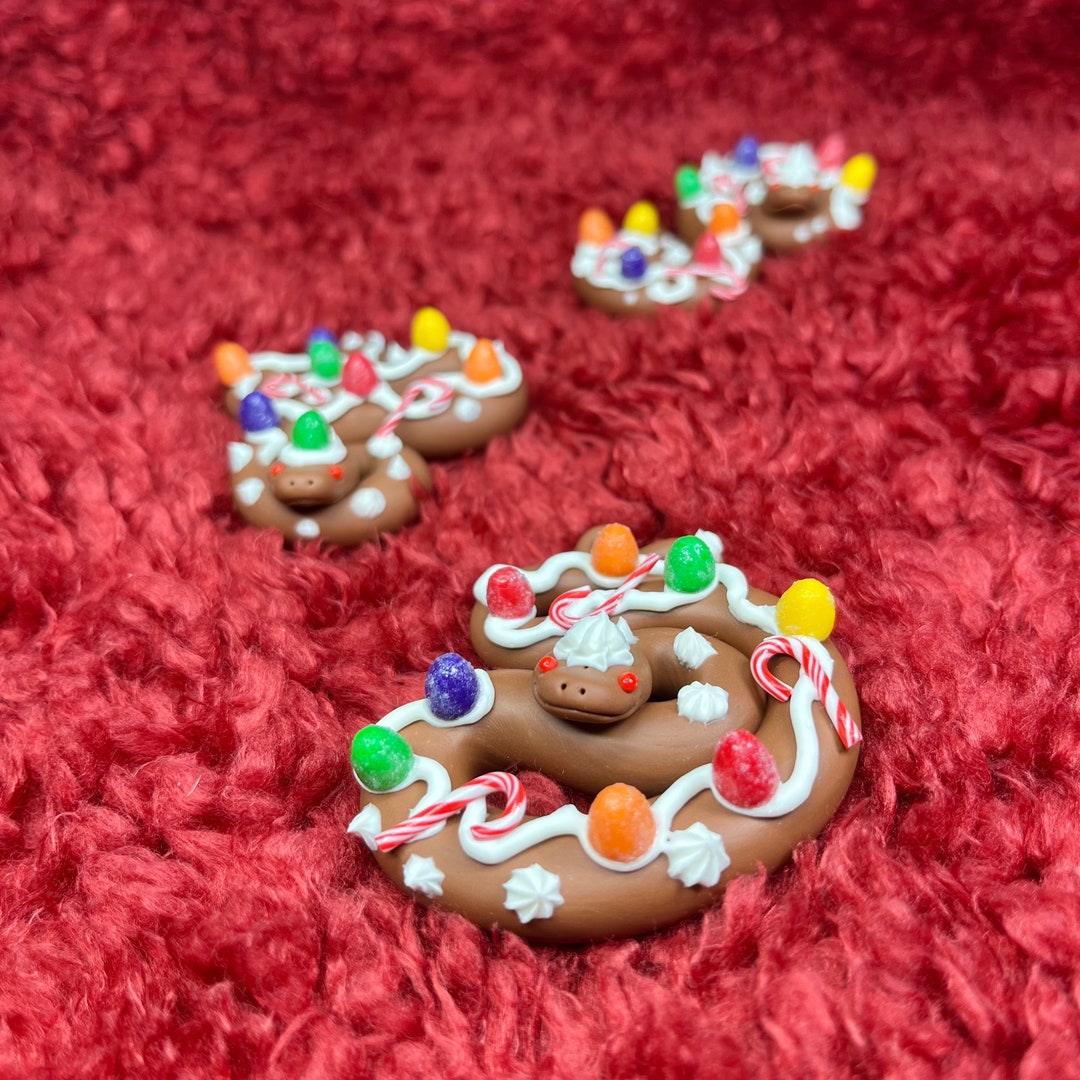 Gingerbread Snakes Handmade Polymer Clay Snake Figurine - Etsy