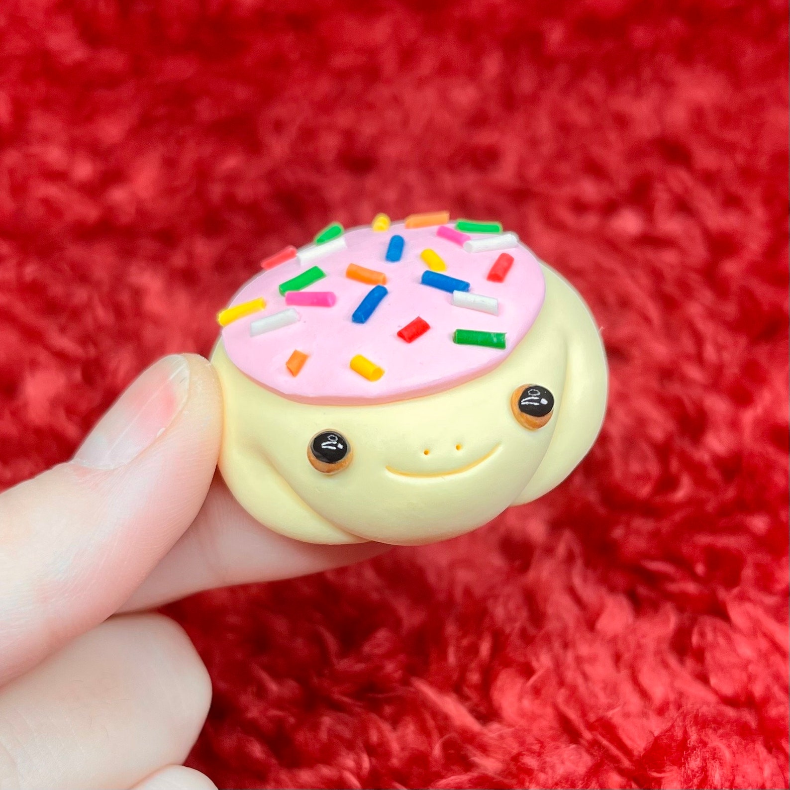 Frosted Sugar Cookie Frogs | Handmade Polymer Clay Frog Figurine | Made ...