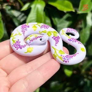 Grape Snake Polymer Clay Snake Sculpture - Etsy