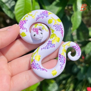 Grape Snake Polymer Clay Snake Sculpture - Etsy