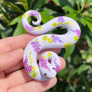 Grape Snake Polymer Clay Snake Sculpture - Etsy
