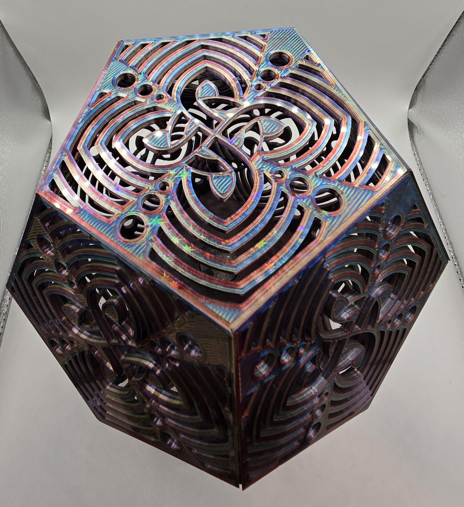 Lotus Knot RGB LED Shadow Lamp - Etsy