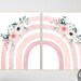 Nursery Decor Rainbow, Boho Rainbow Set, Blush Nursery, Nursery Decor ...