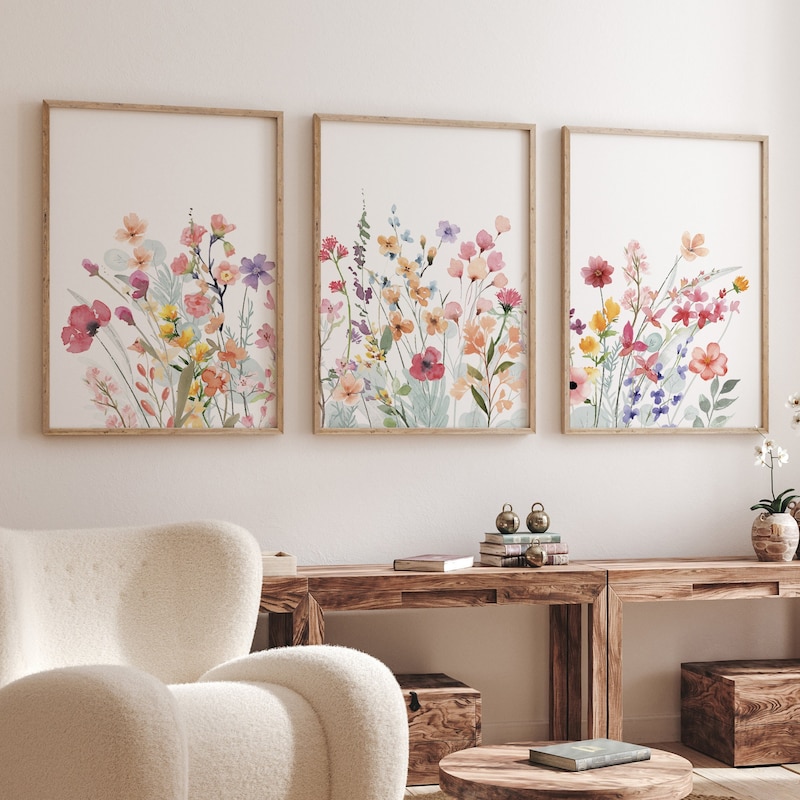 Floral Prints Wall Art - Etsy