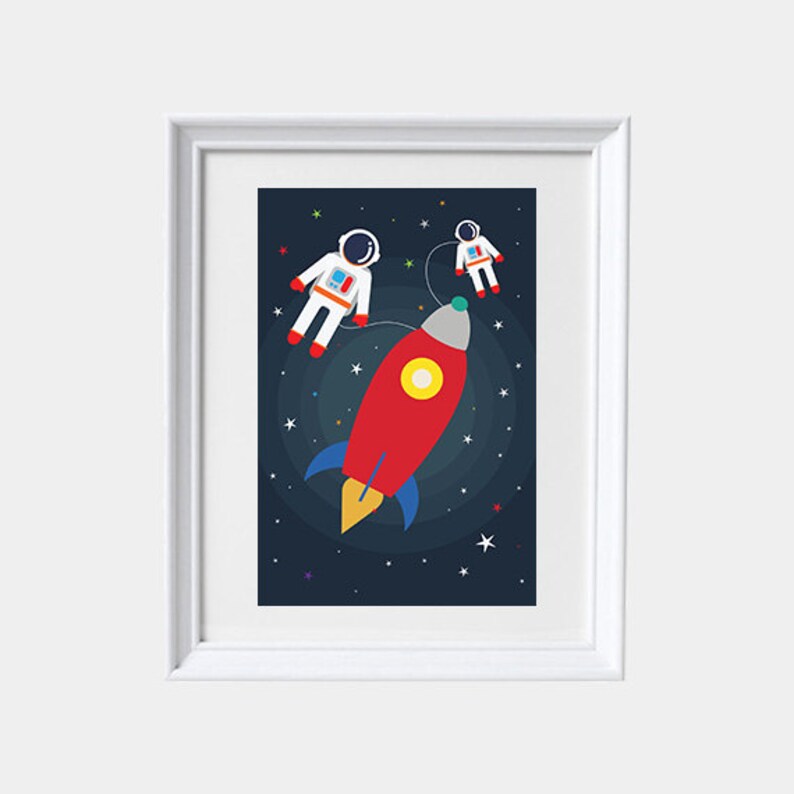Nursery decor boy space space themed nursery navy nursery | Etsy