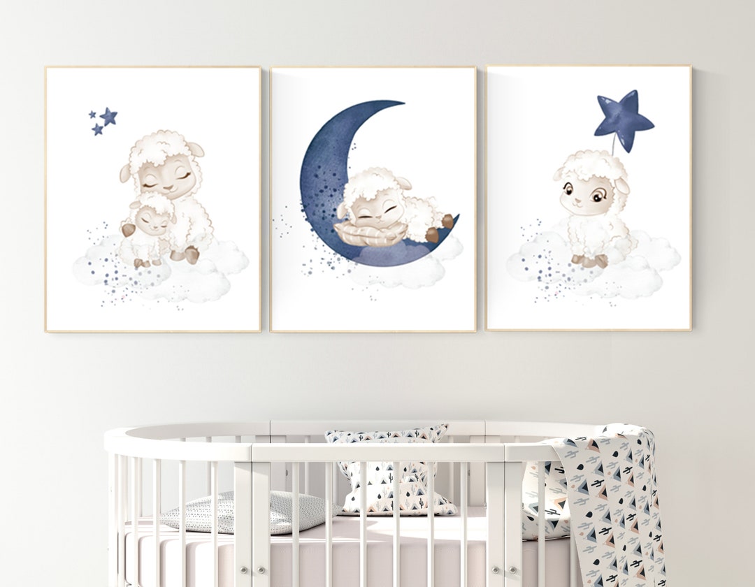 Sheep Nursery Decor, Nursery Decor Boy, Nursery Decor Lambs, Nursery ...