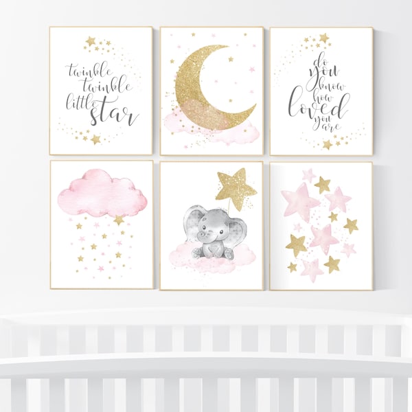 Pink Gold Nursery - Etsy