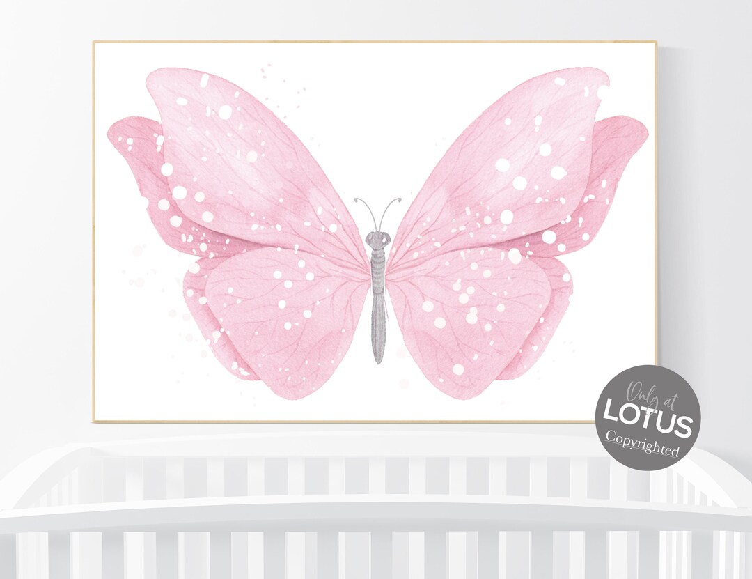 Nursery Decor Girl Butterfly Pink Butterfly Butterfly - Etsy