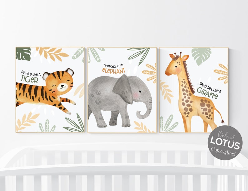 Safari Nursery Prints Boho Nursery Prints Boy Safari Safari - Etsy