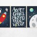 Space Nursery Decor, Alphabet Nursery Art, Alphabet Letters, Outer ...
