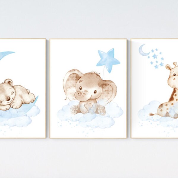 Baby Boy Nursery Wall Decor Etsy
