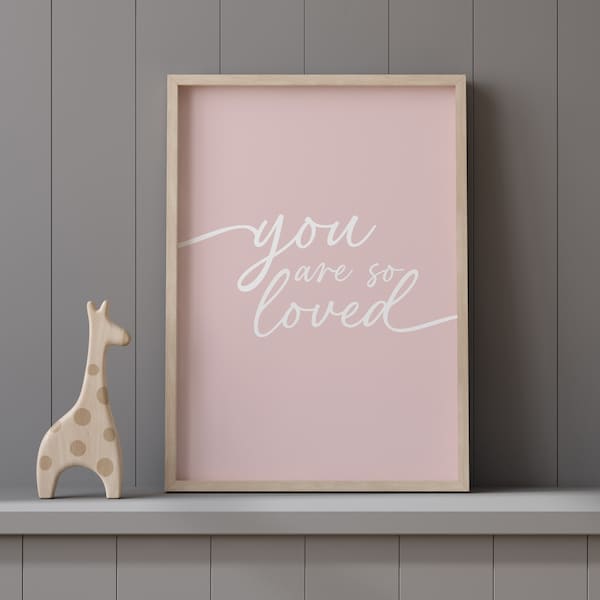 You Are so Loved Print - Etsy