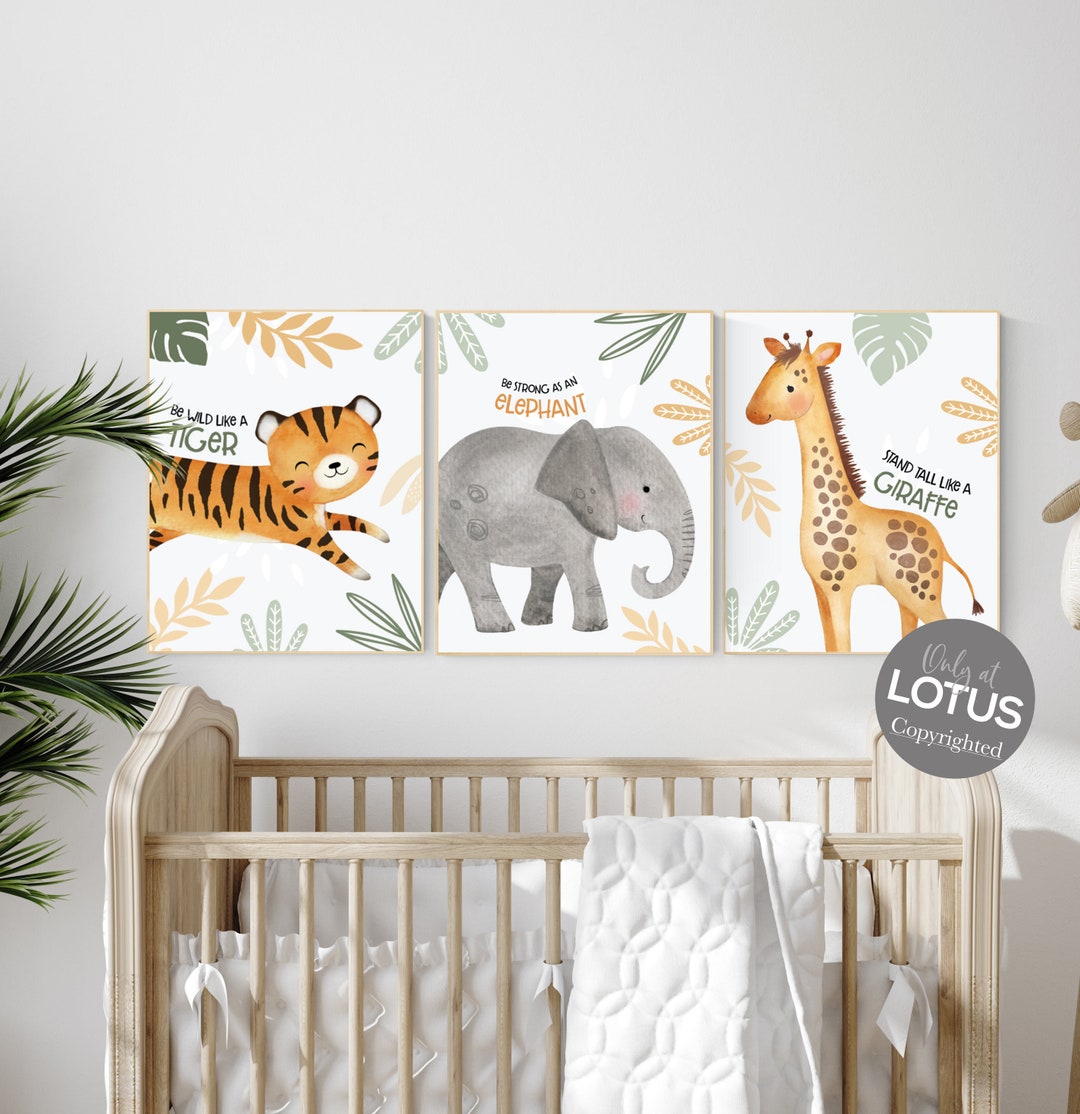 Safari Nursery Prints, Boho Nursery Prints, Boy Safari, Safari Nursery ...