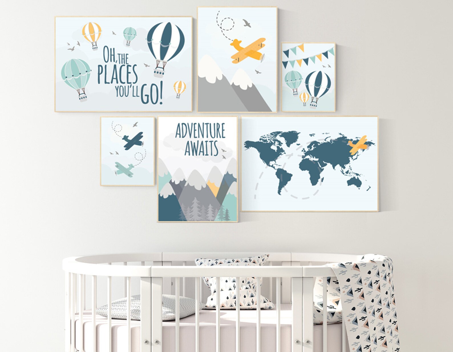 Adventure Nursery Decor Nursery Decor Boy Mountains | Etsy