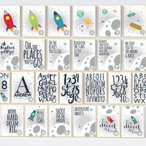 Space Nursery Decor, Oh the Places You'll Go, Nursery Decor Boy, Outer ...