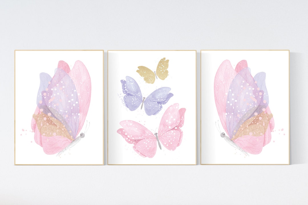 Butterfly Nursery Decor, Pastel Nursery Decor, Girl Room Decor, Girl ...