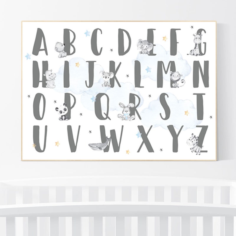 Alphabet Art Print - Etsy