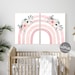 Nursery Decor Rainbow, Boho Rainbow Set, Pink Nursery, Nursery Decor ...