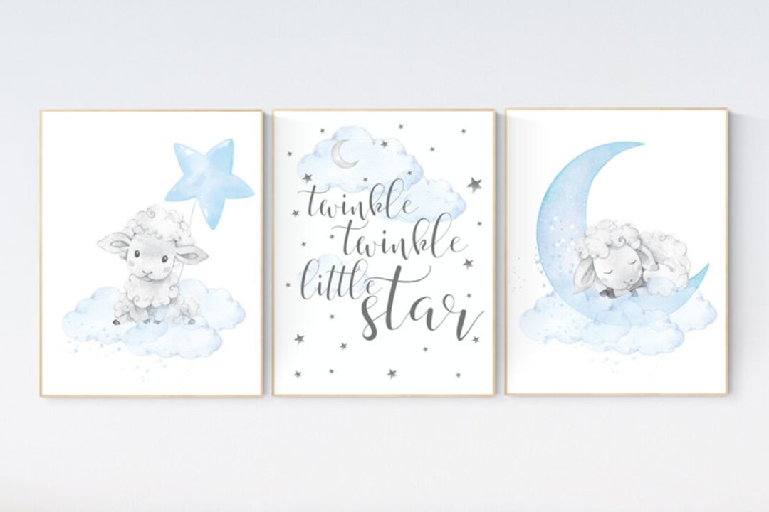 Nursery Decor Boy, Nursery Decor Lambs, Sheep Nursery Decor, Nursery ...