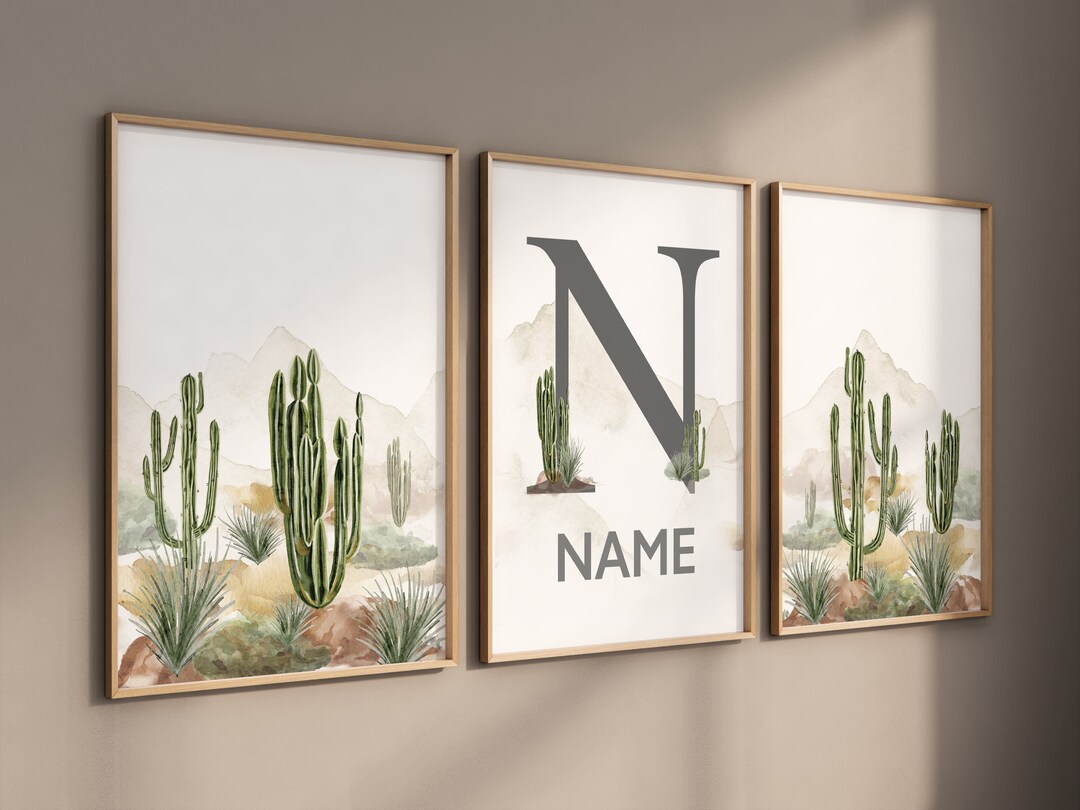 Boho Nursery Decor, Cactus Nursery Prints, Boho Nursery Prints, Cactus ...