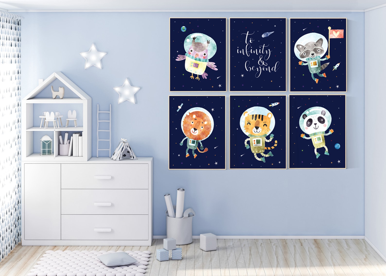 Nursery Decor Boy Space Nursery Prints Space Space Themed - Etsy