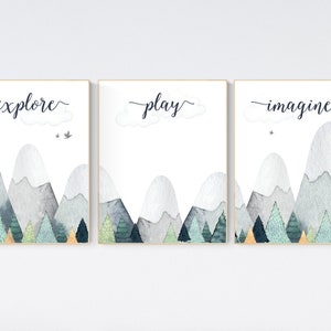 Nursery Decor Boy Mountain, Adventure Nursery, Adventure Theme Nursery ...