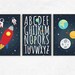 Space Nursery Decor, Alphabet Letters, Alphabet Nursery Art, Outer ...