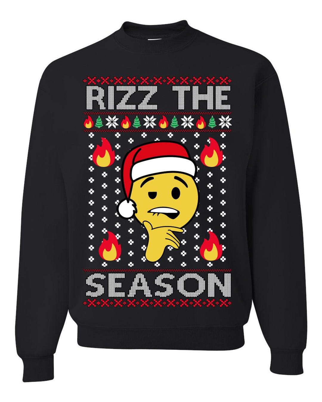 Rizz the Season, Viral Internet Fire Emoji Face Meme Romance Slang ...