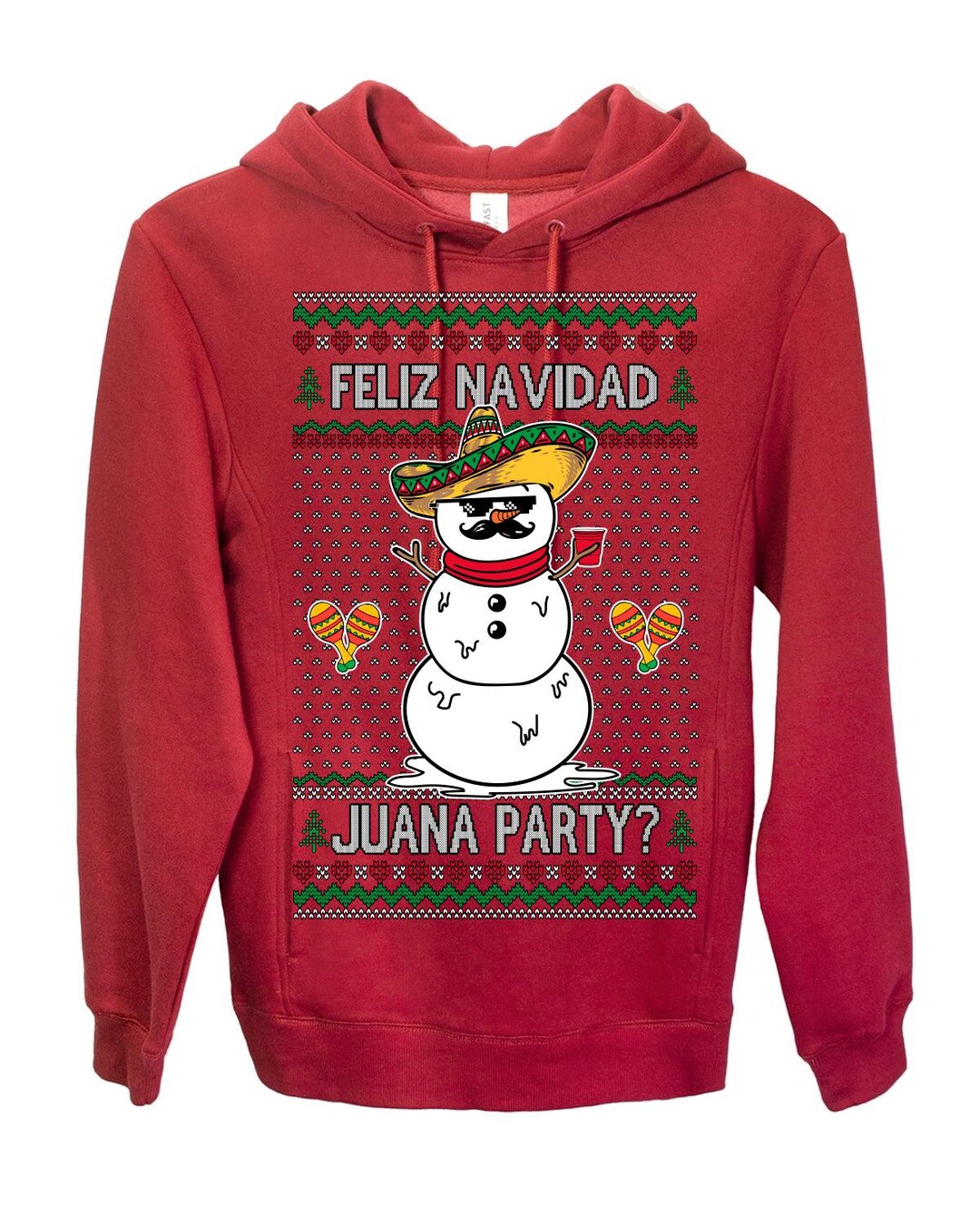 Feliz Navidad Juana Party Funny Spanish Drinking Sueter Cerveza Ropa En ...